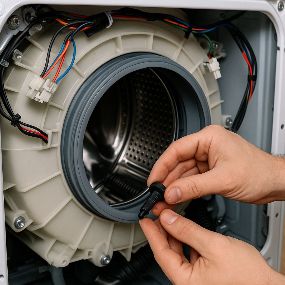 How to replace the thermistor seal on an LG washing machine